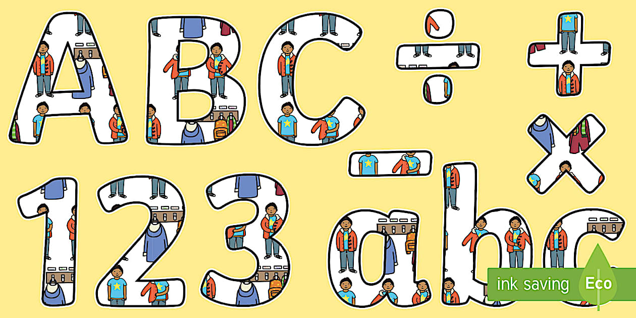 👉 Cloakroom Area Themed A4 Display Lettering - Twinkl