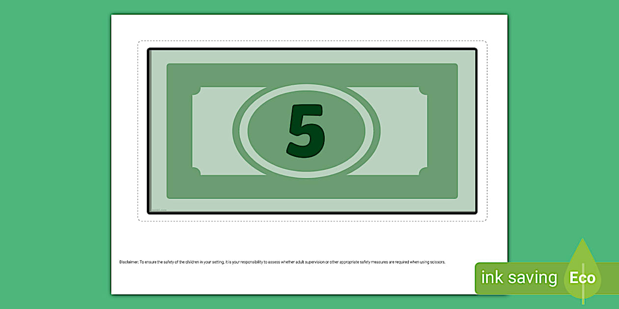 👉 Blank Money Template (teacher made) - Twinkl