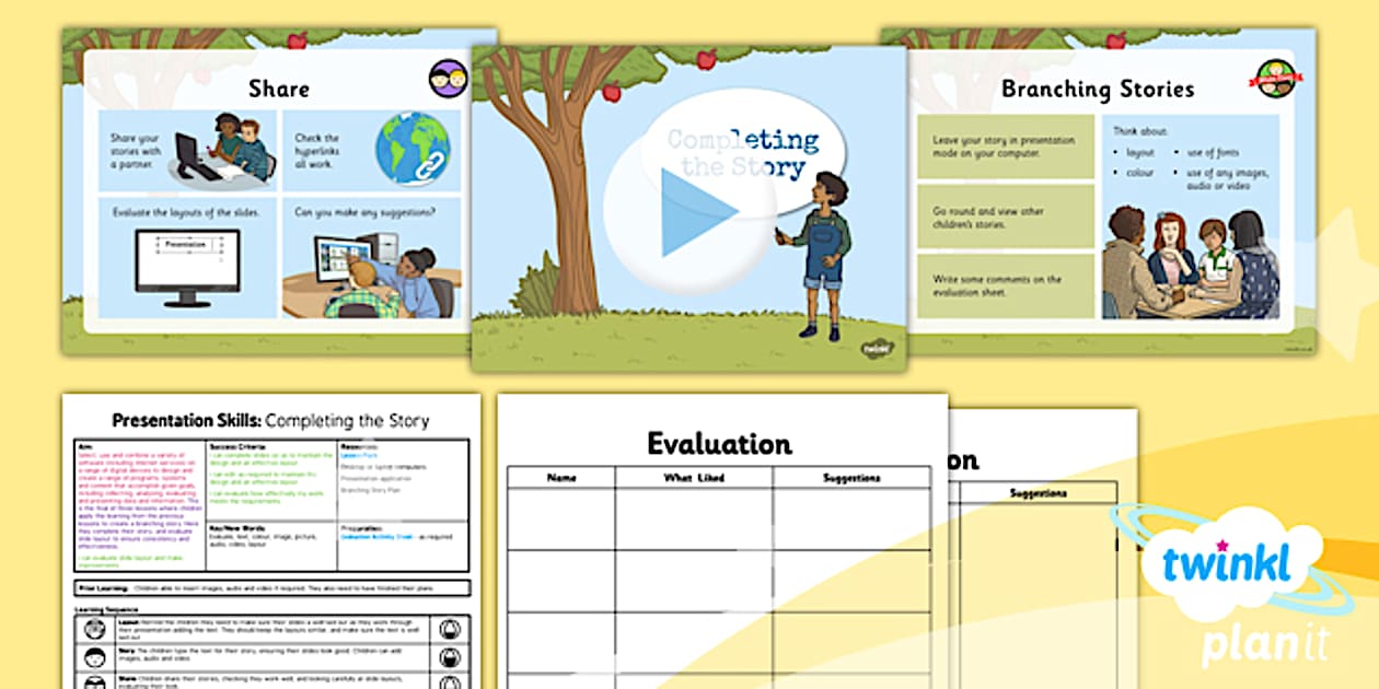 Computing: PowerPoint Presentation Skills: Completing the Story Year 3 ...