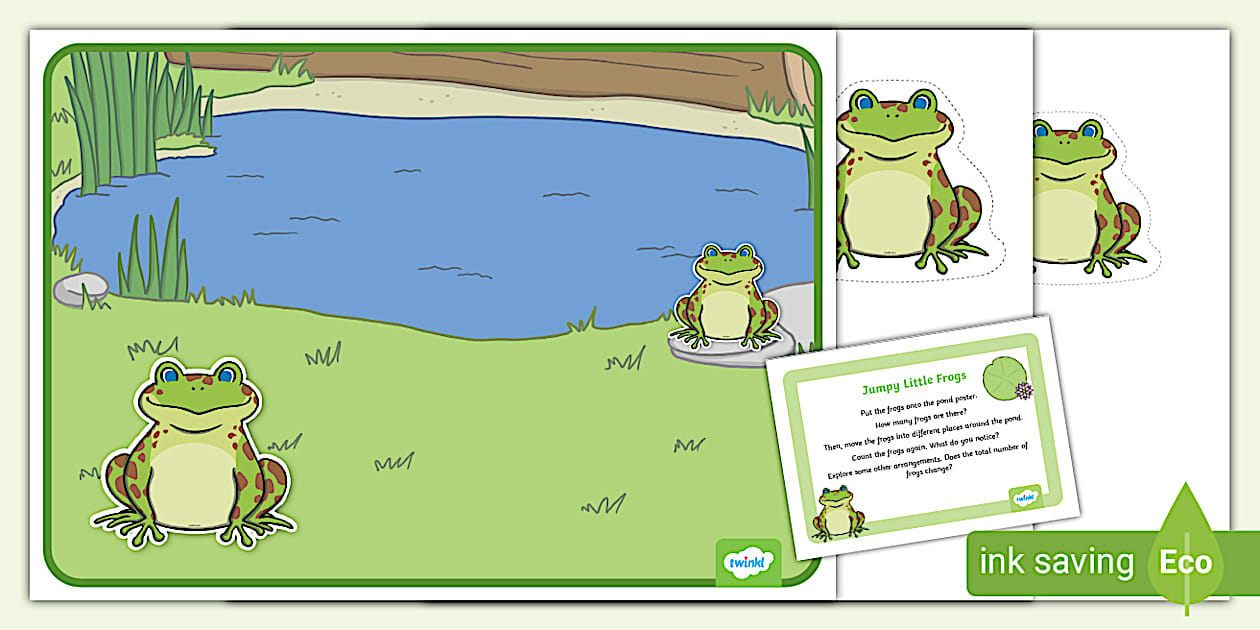 👉 Five Little Frogs Conservation of Number Activity | Twinkl