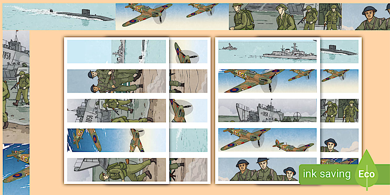 KS2 D-Day Display Borders (phát triển bởi giáo viên)
