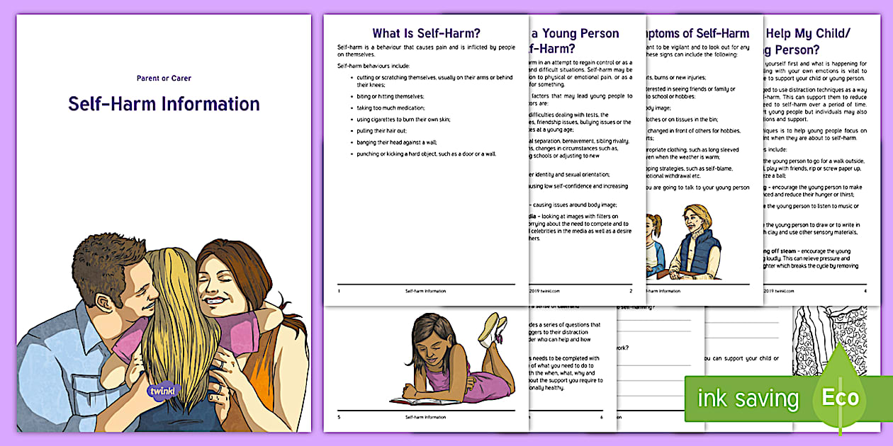 Parent or Carer Self-Harm Information Activity Booklet