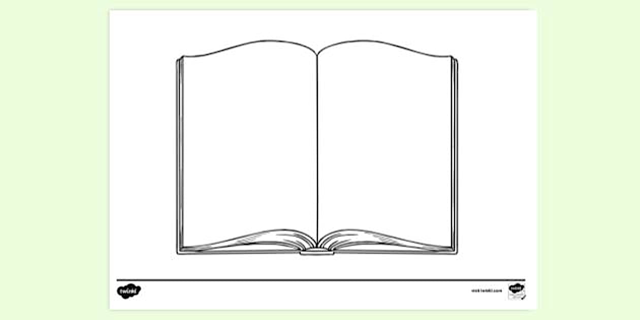 Picture Book Colouring Page | Colouring Sheets - Twinkl