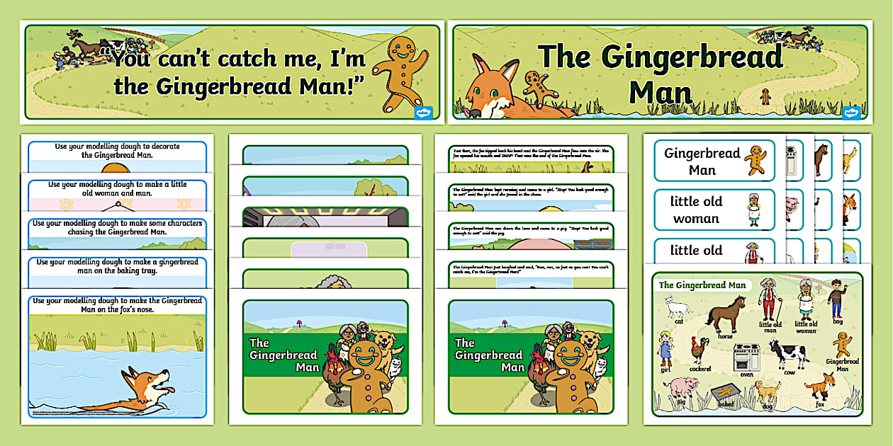 The Gingerbread Man Story Sack Resource Pack - Twinkl