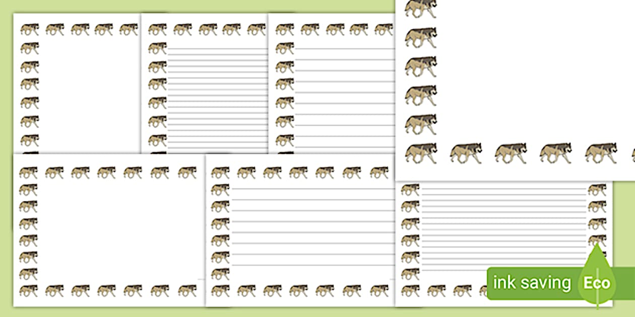 KS1 Wolf Page Border (teacher made) - Twinkl
