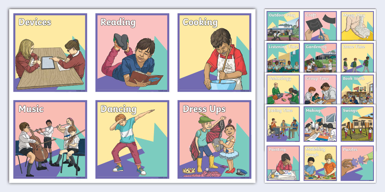 Visual Routine Cards (teacher made) - Twinkl
