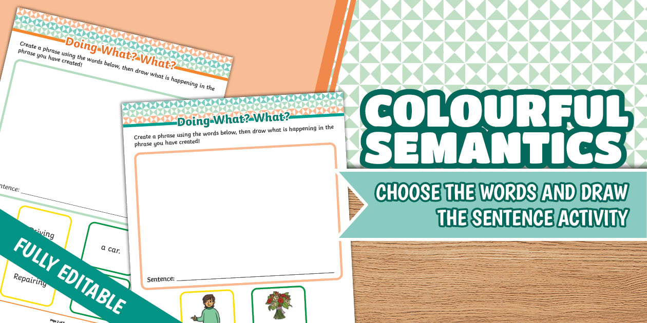 Colourful Semantics Activity Pack