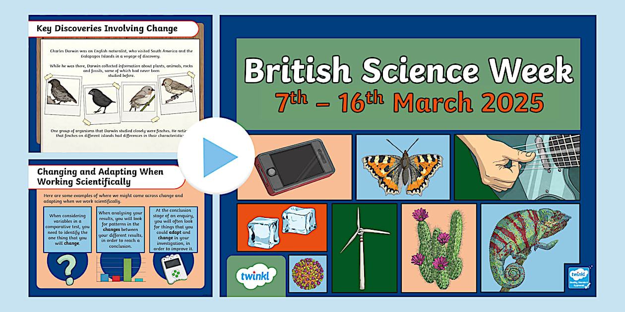 KS2 British Science Week 2025 (Change and Adapt) PowerPoint