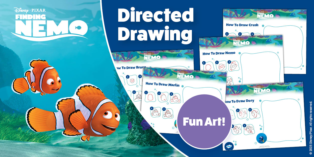 Finding Nemo: How to Draw Characters Activity