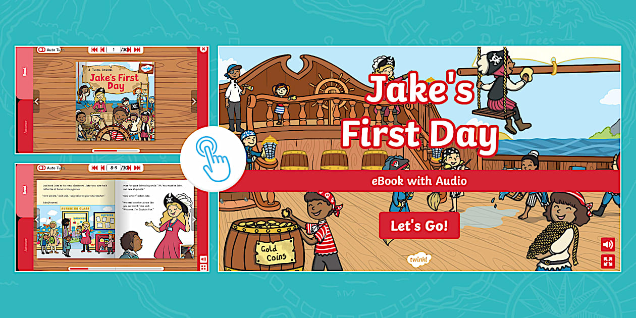 Jake's First Day eBook with Audio (teacher made) - Twinkl