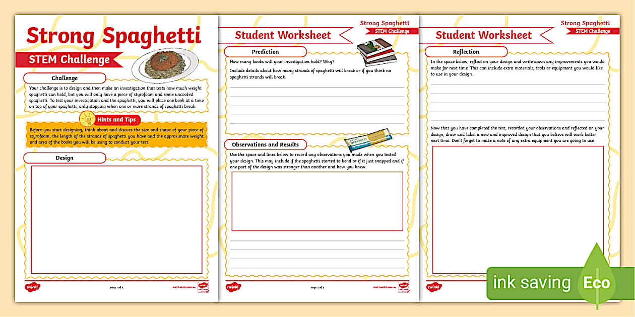 Strong Spaghetti STEM Challenge | Year 4 Food and Forces