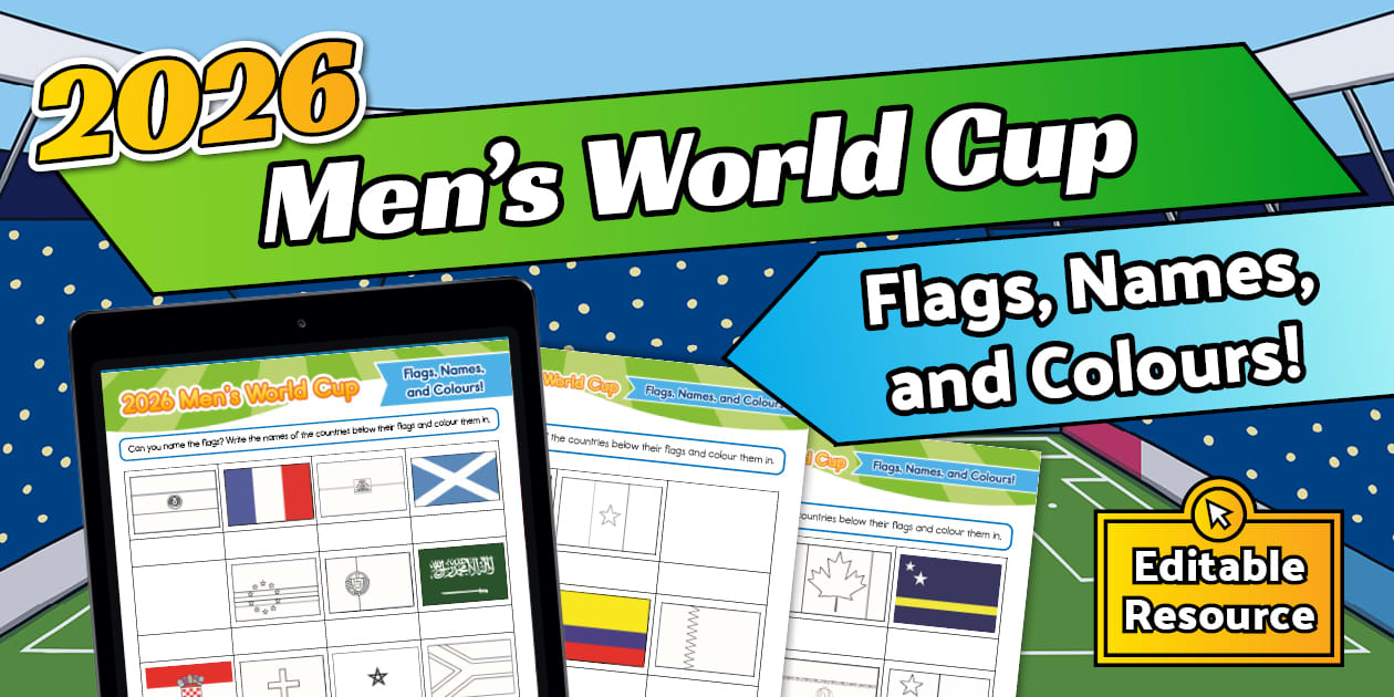 2026 Men’s World Cup Flags Activity