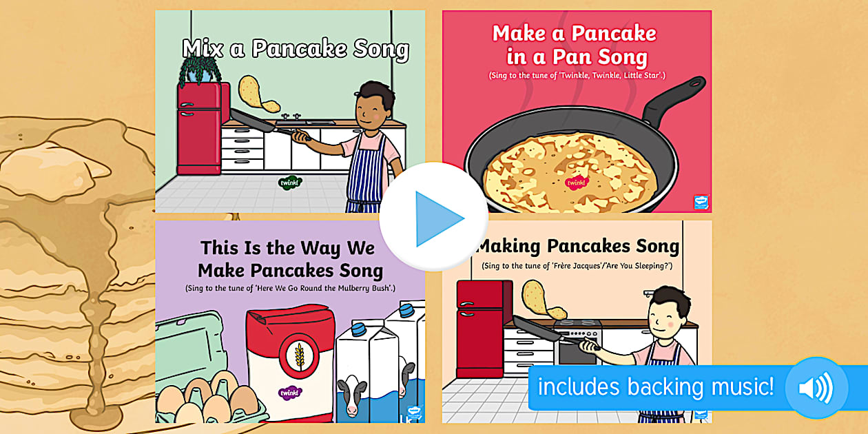 Pancake Day Songs and Rhymes PowerPoints Pack (Teacher-Made)