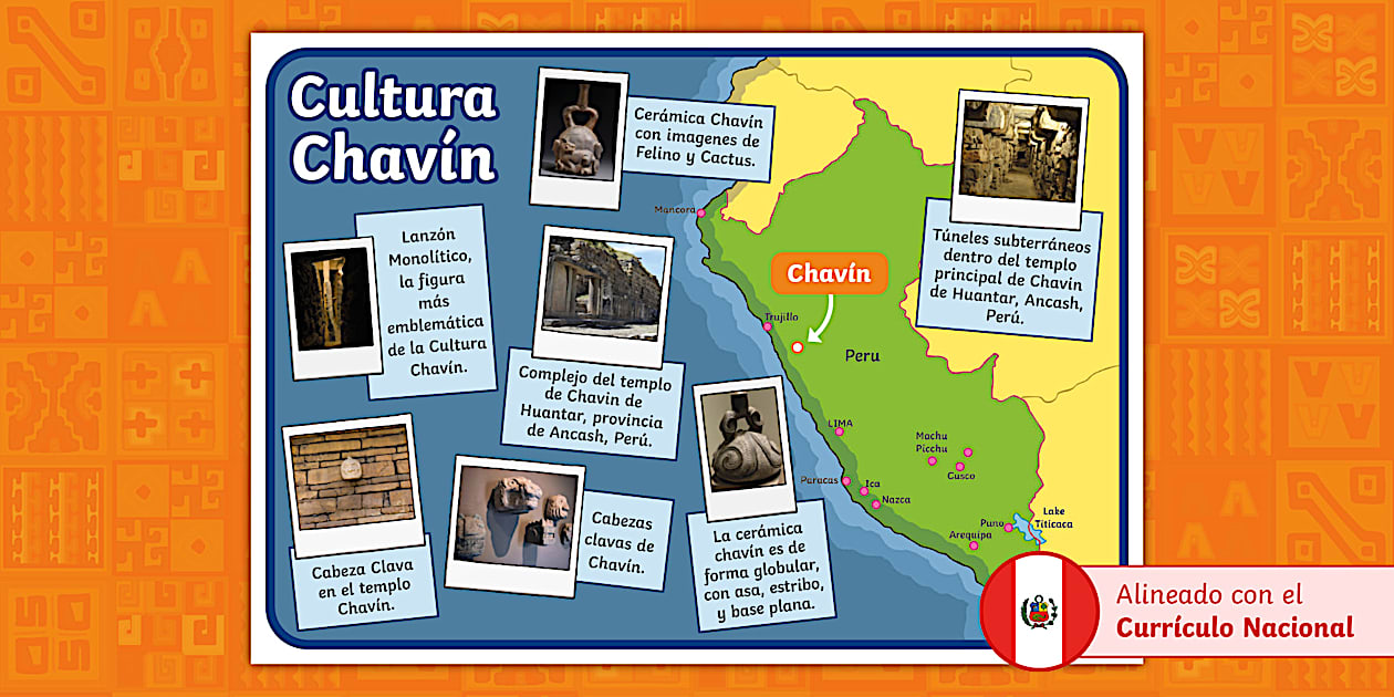 Lámina de la Cultura Chavín | Materiales Educativos Twinkl