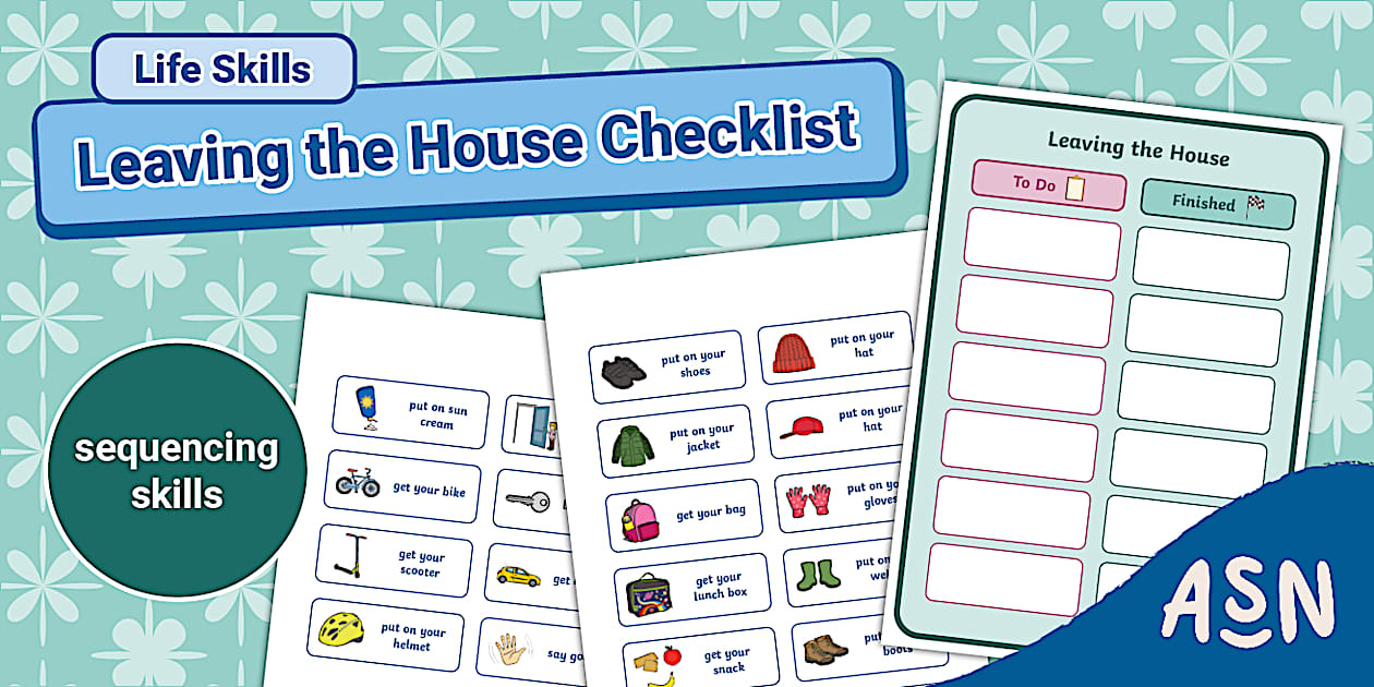 Life Skills: Leaving the House Checklist