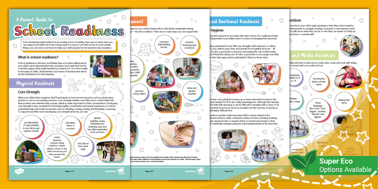 A Parent Guide to School Readiness (Hecho por educadores)
