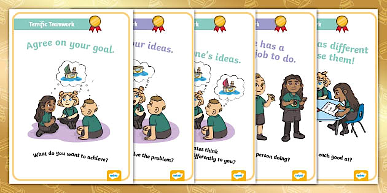 Teamwork Display Posters (teacher made) - Twinkl