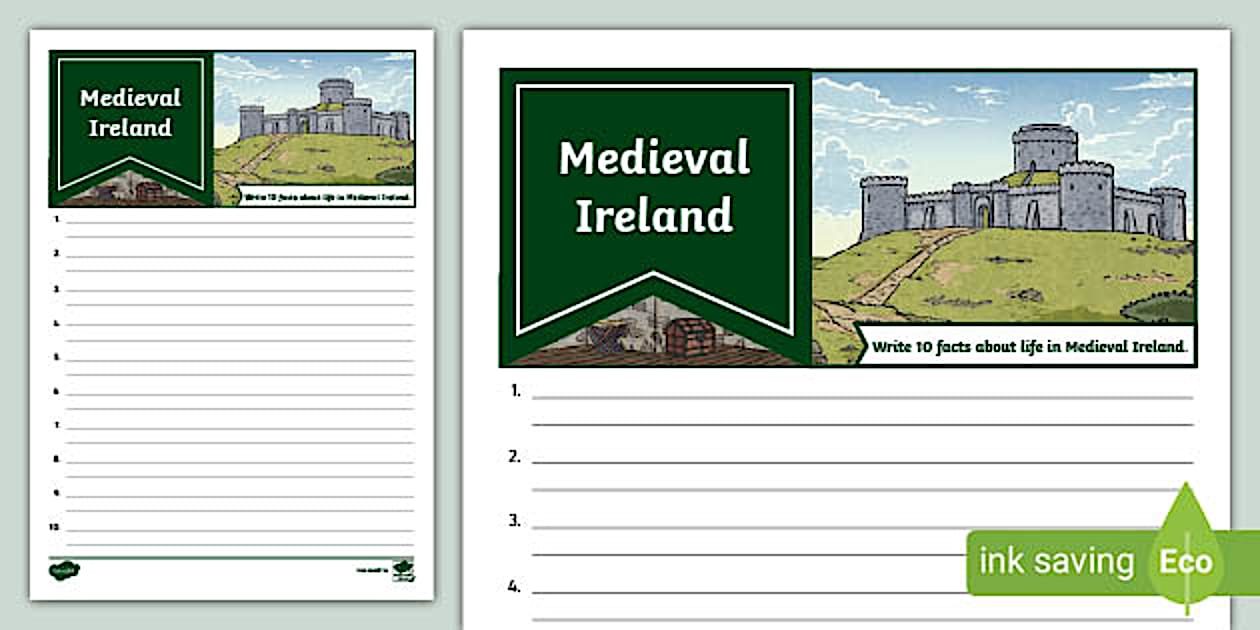 Life in Medieval Ireland (Collect 10 facts Worksheet)