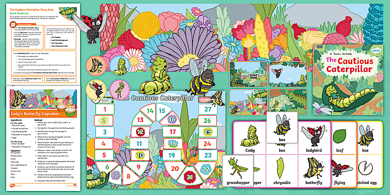 The Cautious Caterpillar Story Sack Resource Pack - Twinkl