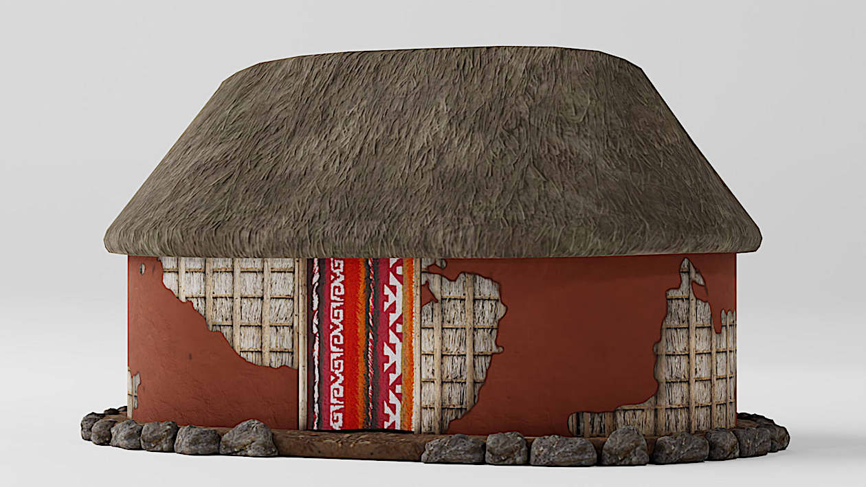 3D Model: Maya Civilisation - Home (teacher made) - Twinkl