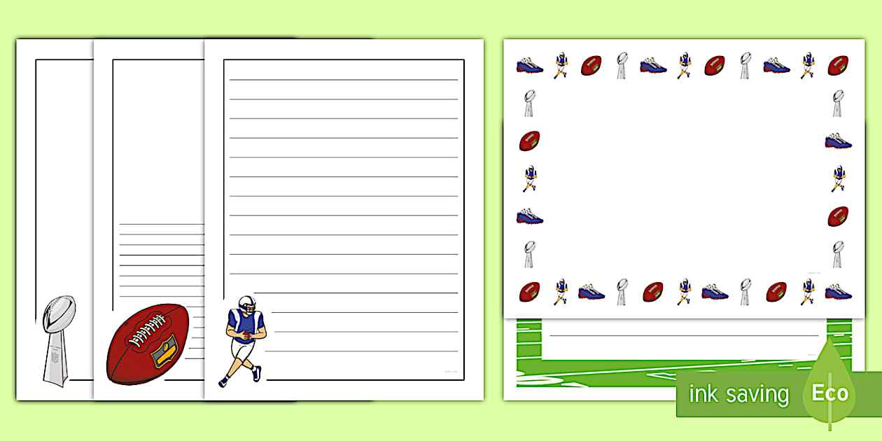 Football Page Border Pack (Teacher-Made) - Twinkl