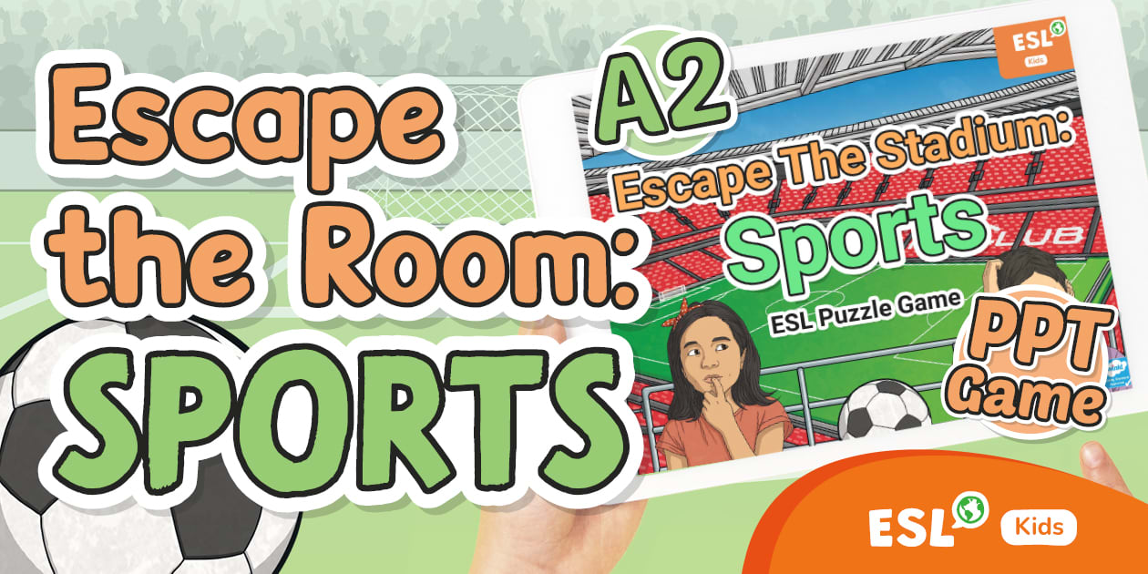 ESL Sports Puzzle Game {Kids}