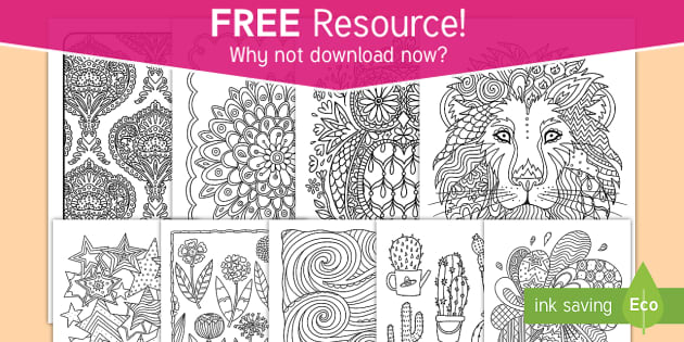Mindfulness Coloring Pages | Relaxation Day | Twinkl USA