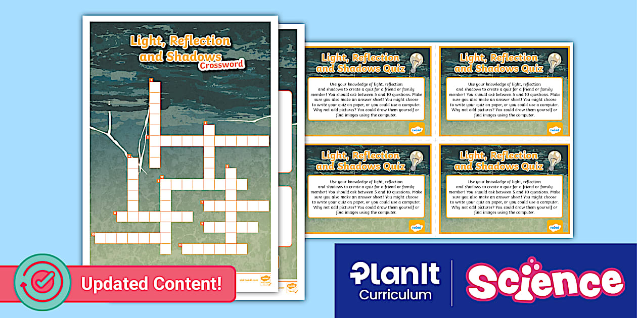 Science: Light: Year 3 Home Learning Tasks (teacher made)