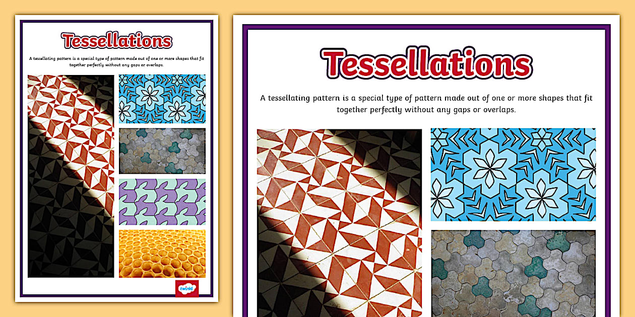 👉 Tessellations Display Poster (teacher made) - Twinkl