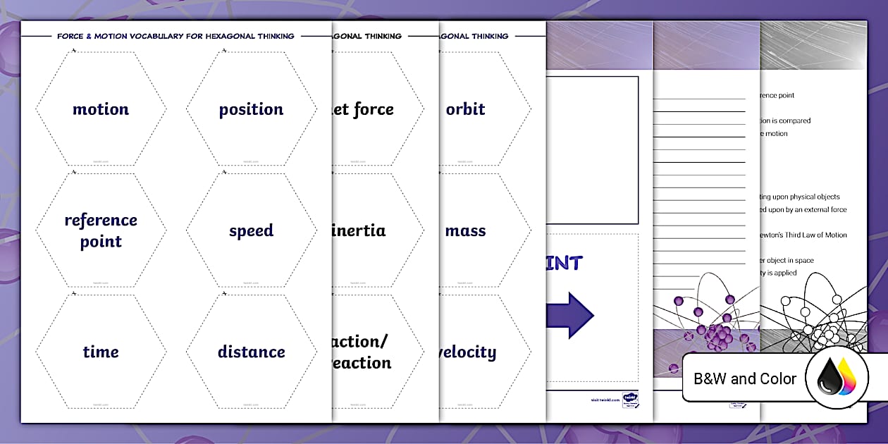 Sixth Grade Science Hexagonal Thinking (teacher made)