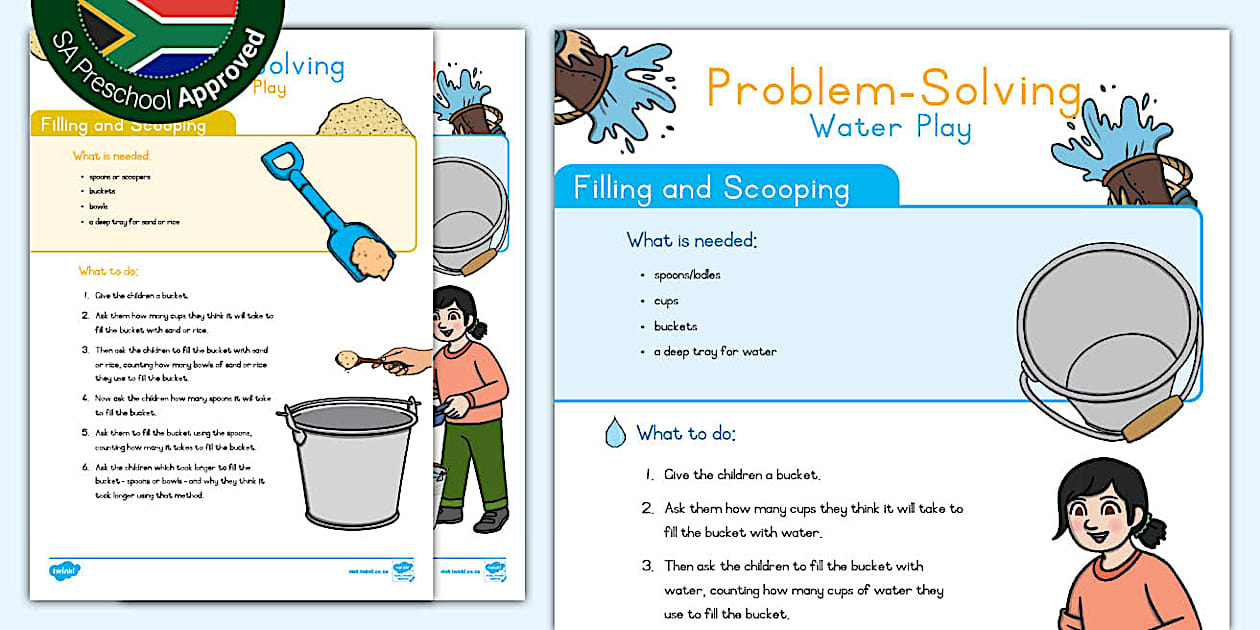 Preschool: Problem-Solving - Filling and Scooping - Twinkl