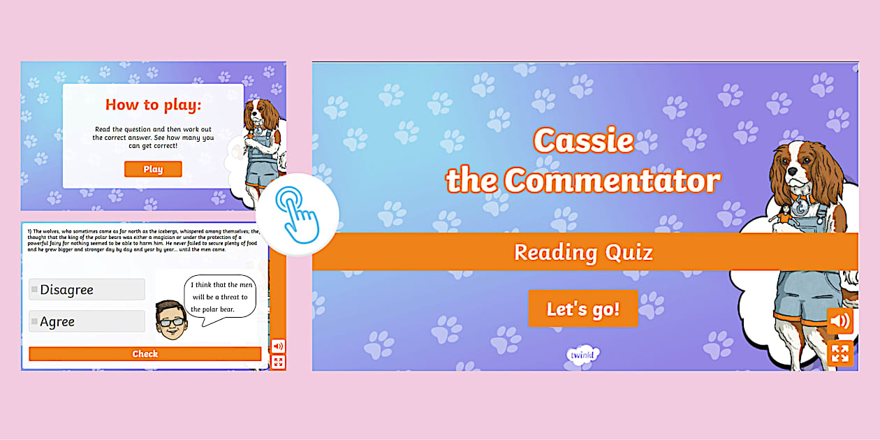 Cassie the Commentator Reading Quiz - KS2 Revision - Twinkl