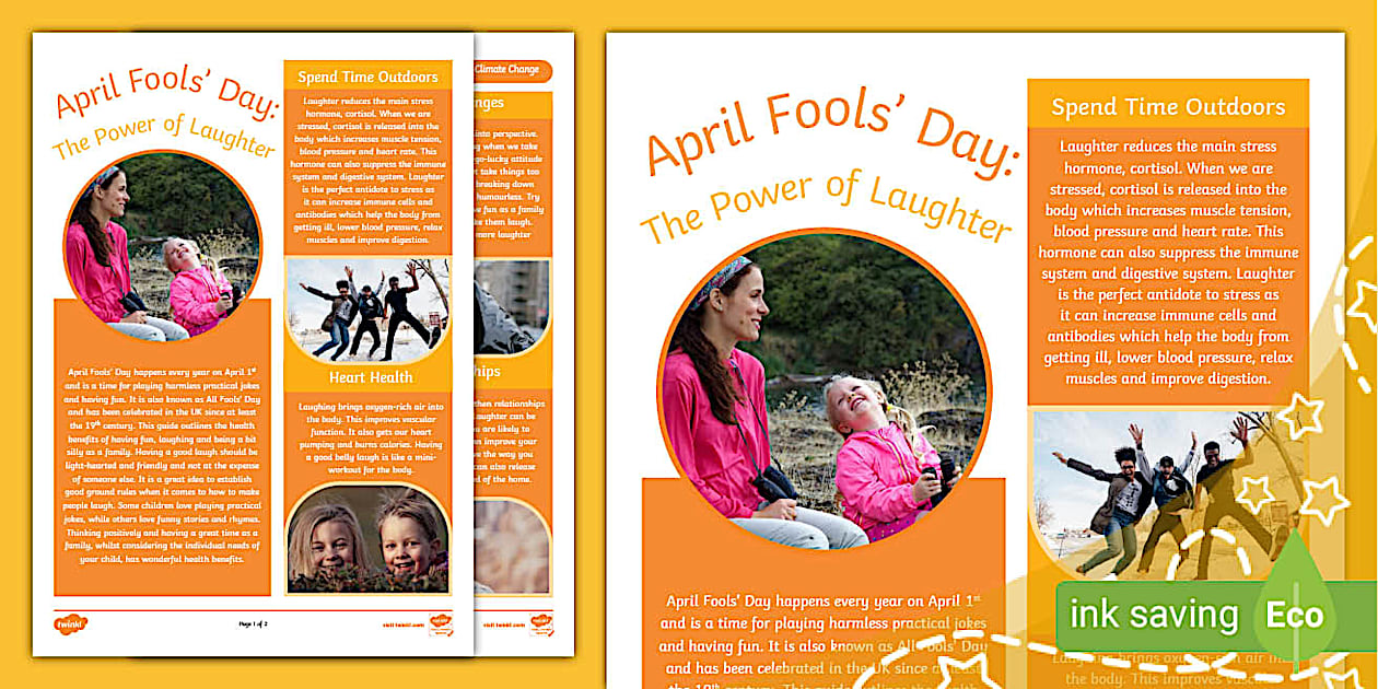 April Fools' Day: The Power of Laughter - Twinkl