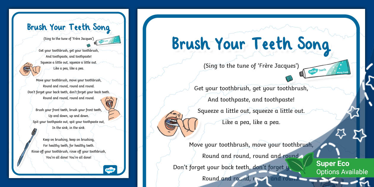 Brush Your Teeth Song | Home Routine Support (teacher made)