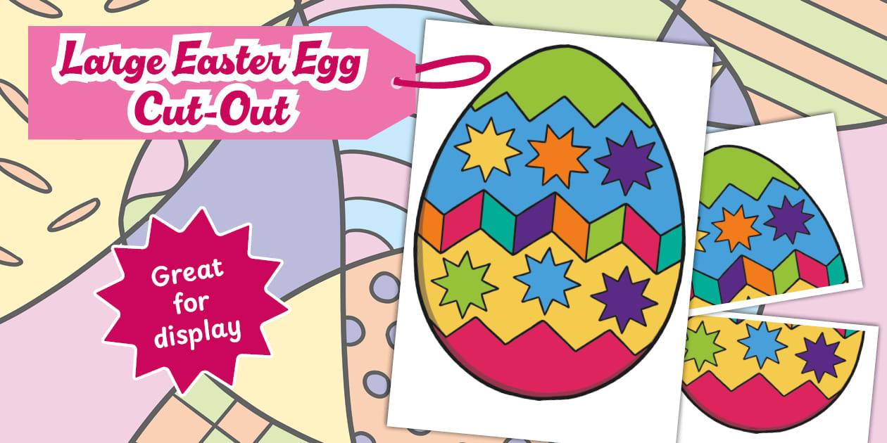 Large Easter Egg Cut-Out