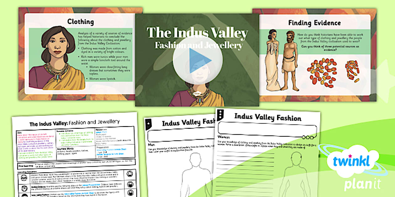 History: The Indus Valley: Fashion and Jewellery UKS2 Lesson Pack 6