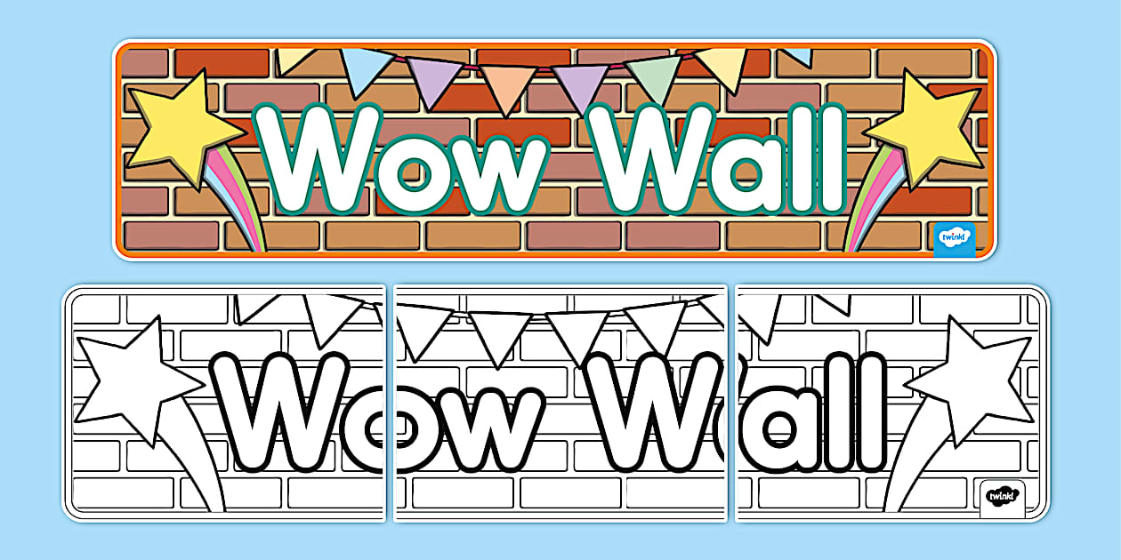 Wow Wall Banner (teacher made) - Twinkl