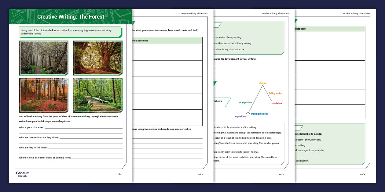 Creative Writing: The Forest (Lehrer gemacht) - Twinkl