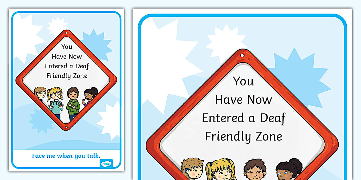 Poster Deaf Awareness - Twinkl South Africa - Twinkl