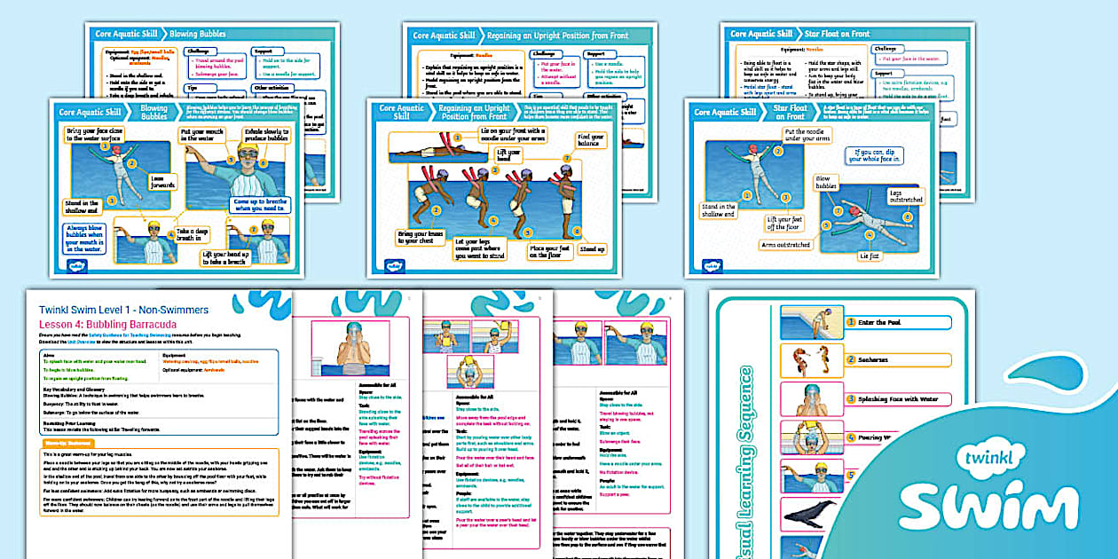 Twinkl Swim - Level 1 (Non-Swimmers) Lesson 4
