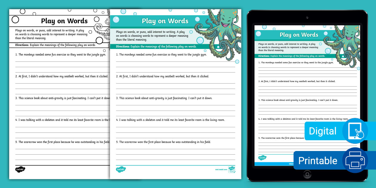 Play on Words | English Language Arts | Twinkl USA - Twinkl