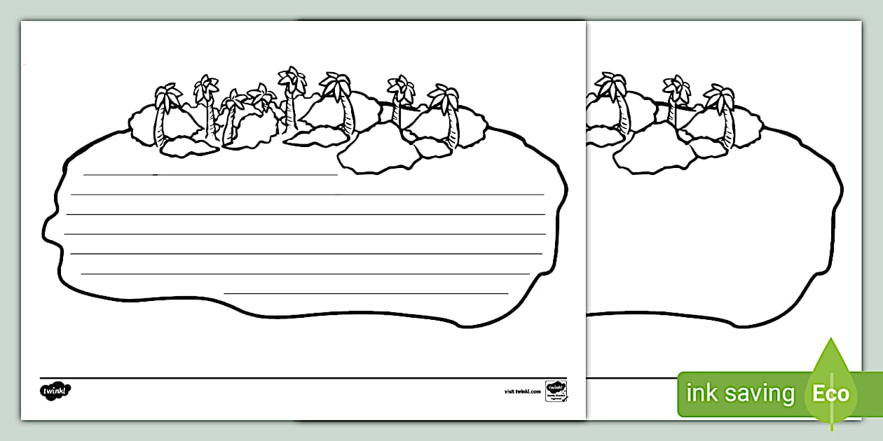 Island Writing Template