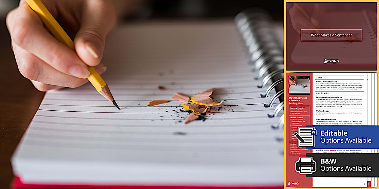 What Makes a Sentence? Lesson | KS3 SPaG | Beyond English