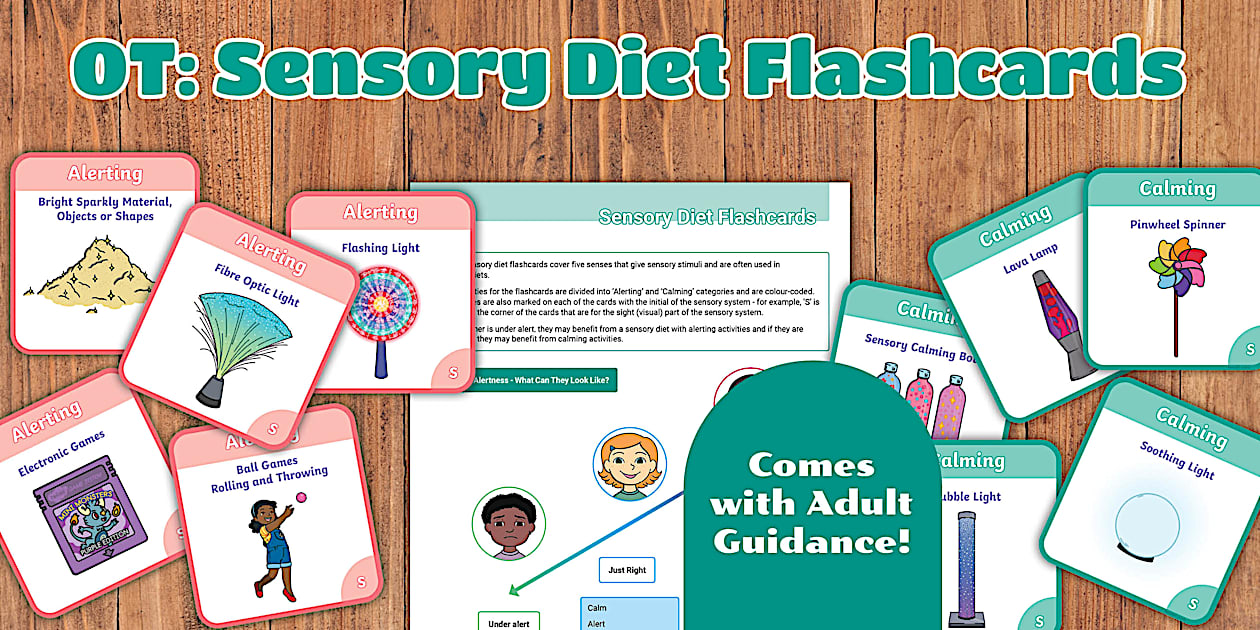 OT: Sensory Diet Activity Cards | Printable Flashcards