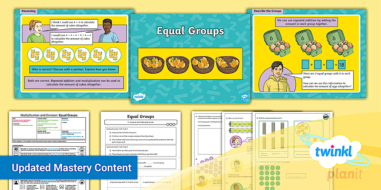 👉 Y3 Multiplication and Division Planit Maths Lesson 1