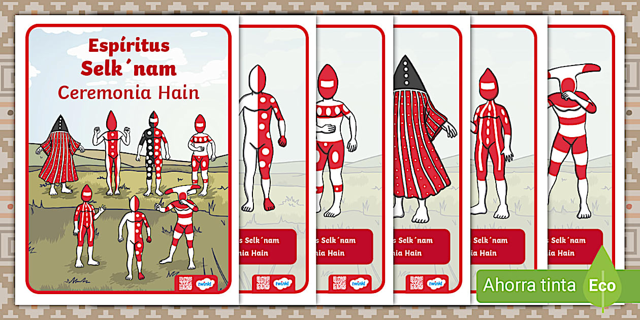 Poster Informativo: Espíritus Selk´nam - Ceremonia Hain