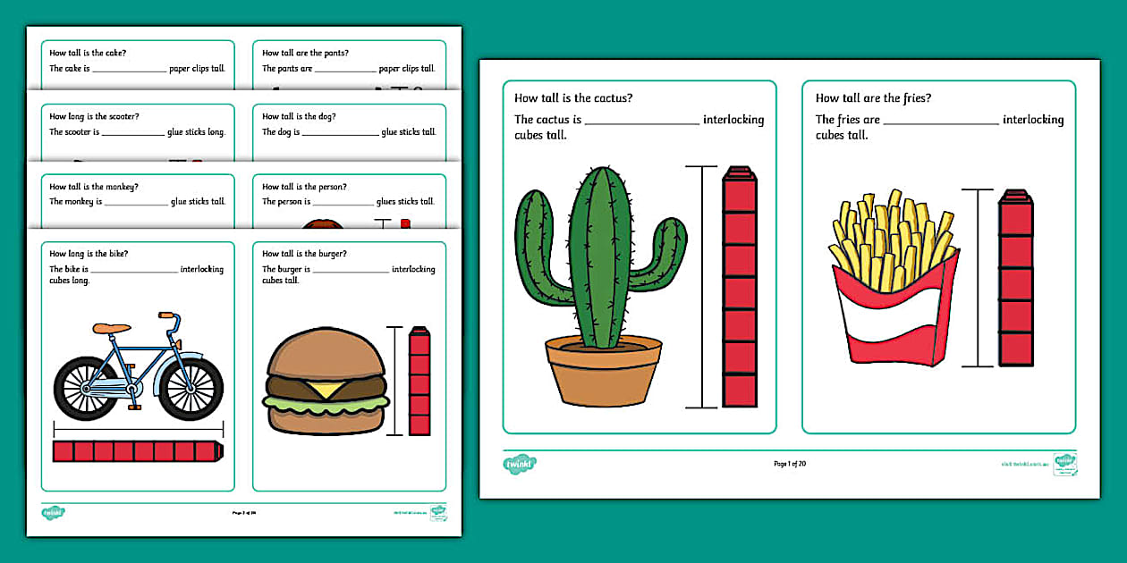 Measuring with Informal Units Differentiated Task Cards