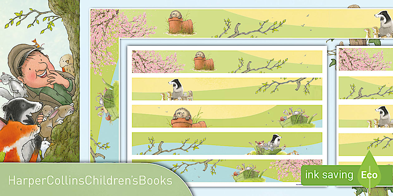 FREE! - Percy the Park Keeper: One Springy Day Display Borders