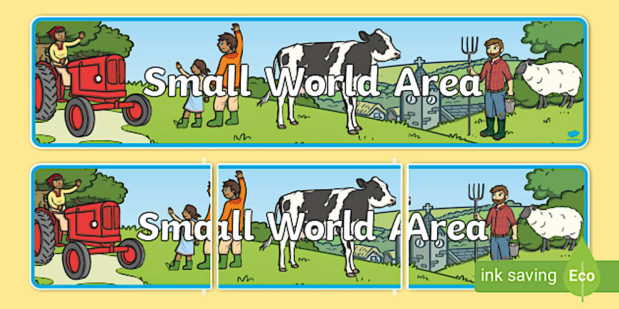 👉 Small World Area Sign (teacher made) - Twinkl