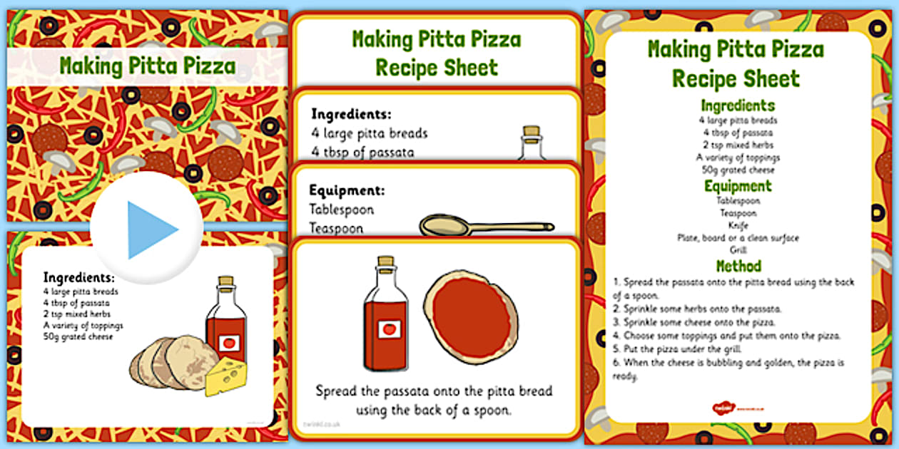 Making Pitta Pizza Resource Pack (teacher made) - Twinkl